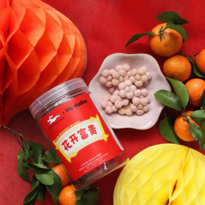 Freeze-dried pandan kuih bangkit - Quan Dog Treats